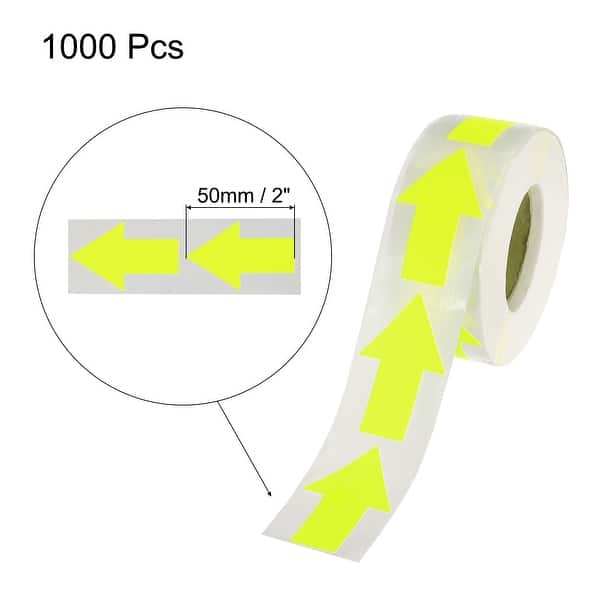 Arrow Sticker Labels 1000 Count 1.3x2 Inch Adhesive Arrow Shape Signs ...