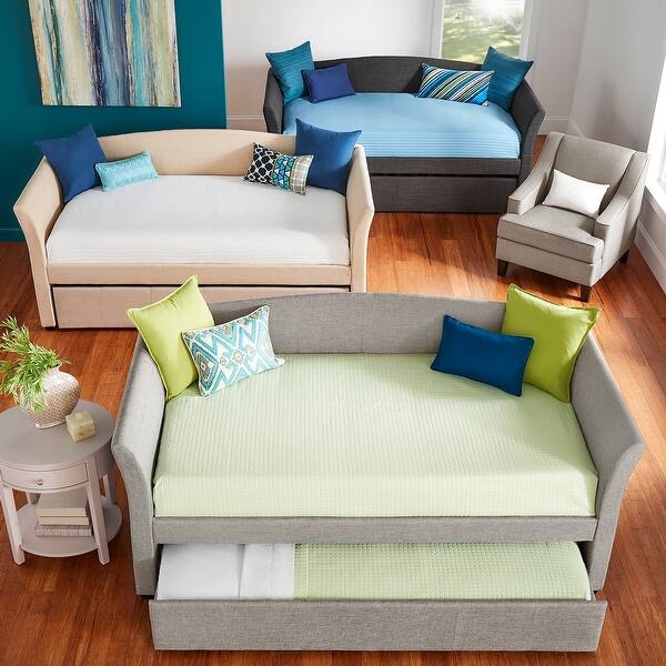 Deco Linen Rolled Arm Daybed And Trundle By Inspire Q Bold Bed Bath