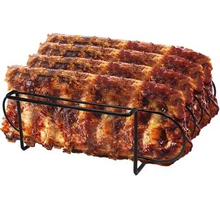Sorbus Non-Stick Rib Rack - Holds 4 Rib Racks for Grilling & Barbecuing ...