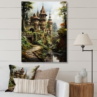Designart "Castles Rustic Retreat Earthy II" Castles Wall Art Living ...