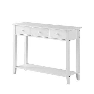Chic 3 Drawer Console Table Entry Table for Entryway Hallway, Wooden ...