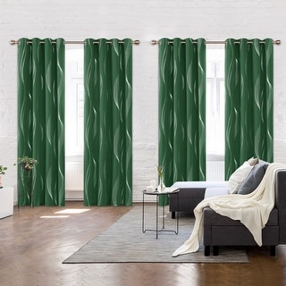 Deconovo Silver Wave Blackout Colorful Curtains(4 Panel) - Bed Bath ...