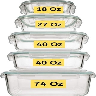 Glass Food Storage Containers 10 Pc - Bed Bath & Beyond - 39099388