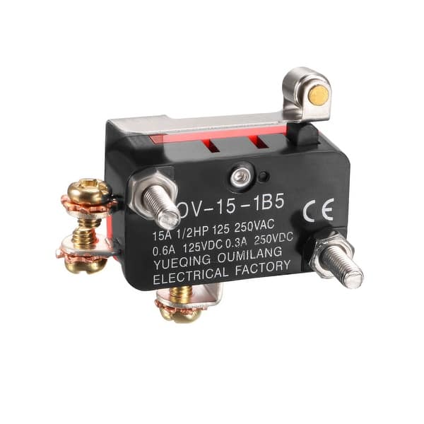 5PCS OV-15-1B5 SPDT NO+NC Hinge Roller Lever Micro Limit Switch Screw Terminals - OV15-1B5/A ...