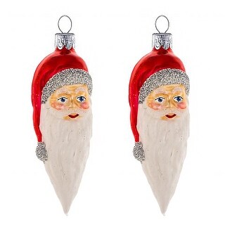 STP Goods Vintage Santa Christmas Ornament Set of 2 - Bed Bath & Beyond ...