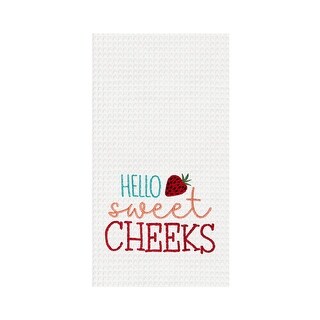 Valentine's Day "Hello Sweet Cheeks" Kitchen Dishtowel - Bed Bath ...