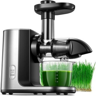 Cold Press Masticating Juicer Machines Easy to Clean, Black - Bed Bath ...