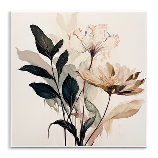 Stupell Leaf Sprig & Flower Wall Plaque Art Design By Lazar Studio ...
