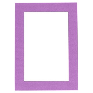 14x18 Mat Bevel Cut for 12x15 Photos - Acid Free Dark Purple Precut ...