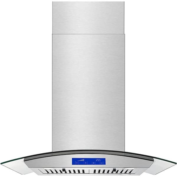 Tieasy Island Range Hood 30 Inch Ceiling Mount Stainless Steel Kitchen ...