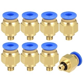 8 Pcs Straight Quick Fitting 4mm Thread M5 One Touch Hose Connector ...