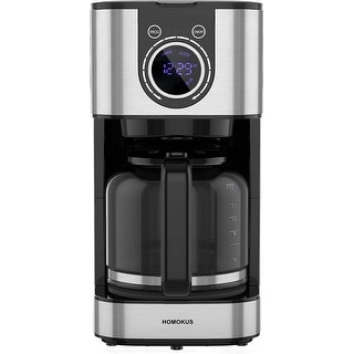 10 Cup Coffee Maker - Programmable Drip Coffee Maker -Stainless Steel ...