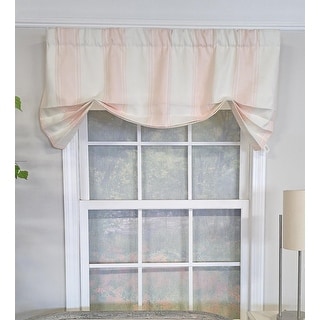 RLF Home Faded Stripe Butterfly Valance - Bed Bath & Beyond - 43683938