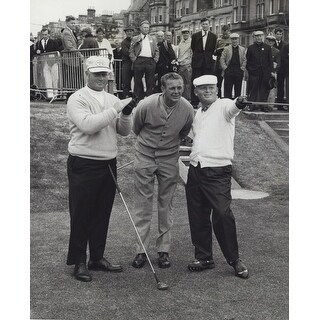 Jack Nicklaus Bruce Devlin and Bill Rogers at St Andrews Photo Print ...