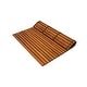 Nordic Style Teak Wood Oiled String Mat with Rubber Footing 30″ x 30 ...