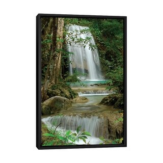 iCanvas "Seven Step Waterfall In Monsoon Forest, Erawan National Park ...