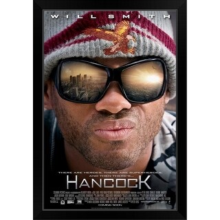"Hancock - Movie Poster" Black Framed Print - Bed Bath & Beyond - 30200432