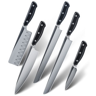 5 piece Chef Knife Set Professional Kitchen Knives Set with Chef Knife ...