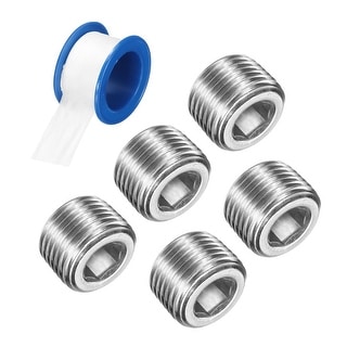 304 Stainless Steel Pipe Plug Fitting, Internal Hex Socket Pipe Cap ...