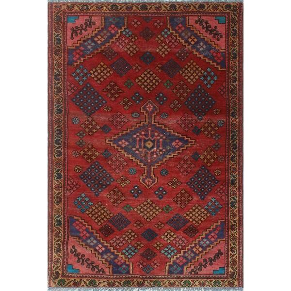 Semi-Antique Amberly Red/Brown Rug - 4'1" x 6'0" - Bed Bath & Beyond ...