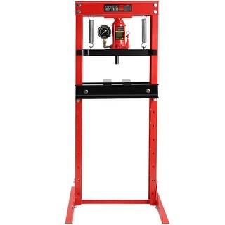 Steel H-Frame Shop Press with Press Plates - Bed Bath & Beyond - 40400841