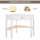 Compact Triangle Corner Desk with Drawers, Shelves, and Storage ...