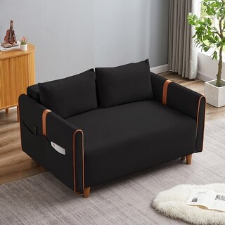 Modern Utility Model Storage Sofa For Small Space, Black - Bed Bath ...