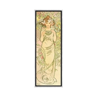 iCanvas "The Flowers- Rose, 1898 " by Alphonse Mucha Framed - Bed Bath ...