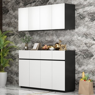 Ample Storage Capacity TV Stand Entertainment Center Storage Cabinet ...