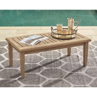 Cambridge Casual Leon Teak Patio Coffee Table - On Sale - Bed Bath ...