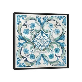 iCanvas "Caribbean Tile I" by Nan Framed Canvas Print - Bed Bath ...
