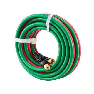 UIMOSO Oxygen Acetylene Hose, 1/4-Inch x 15FT Oxy Acetylene Hose with 9 ...