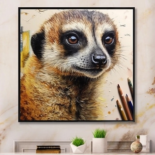 Designart "Meerkat Watchers III" Meercat Framed Wall Decor - Bed Bath ...