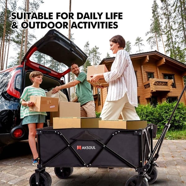 pulling cart with wheels