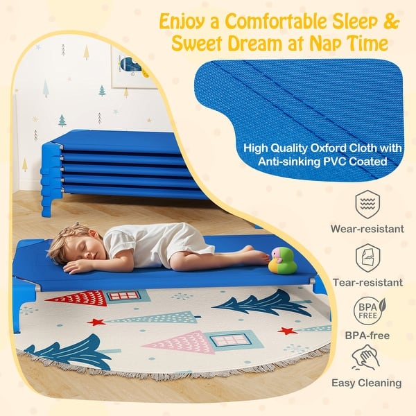stackable sleeping daycare cots