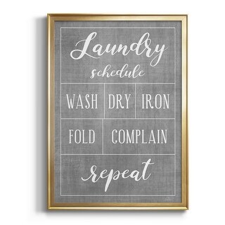 Laundry Schedule Premium Framed Print - Ready to Hang - Bed Bath ...