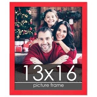 13x16 Contemporary Complete Wood Picture Frame with UV Acrylic, Foam ...