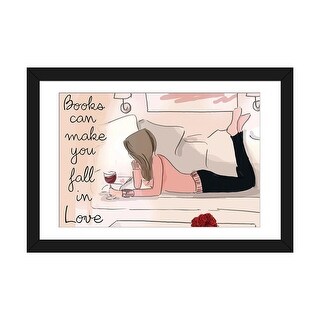 iCanvas "Books Can Make You Fall In Love" by Heather Stillufsen - Bed ...