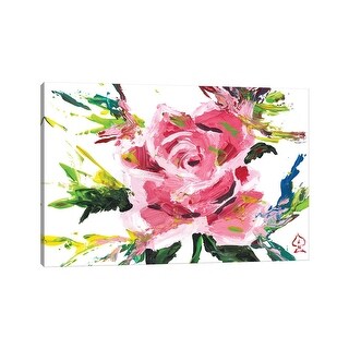 iCanvas "Pink Rose Abstract" by Andrew Harr Canvas Print - Bed Bath ...