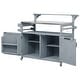 Anmytek Outdoor Kitchen Island Farmhouse BBQ Grill Station Stainless ...