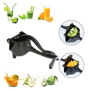 Black Manual Citrus Juicer, Hand Press Lemon Squeezer, Heavy Duty Juice ...