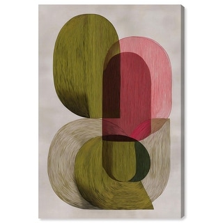 Overlapping Forms I Living Room Decor Wrapped Canvas Print by Art ...