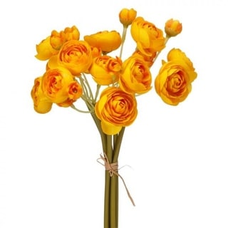 Yellow Ranunculus Bundle Artificial Flowers - Bed Bath & Beyond - 42138964