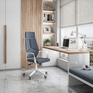 Modern Studio Office Chair, Grey/White - Bed Bath & Beyond - 39007897