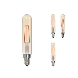 Bulbrite LED Filament Pack of (4) 5 Watt Dimmable T8 Light Bulb with ...