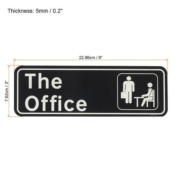 Office Signs, Acrylic Self Adhesive Door Sign Sticker Decor for Office ...