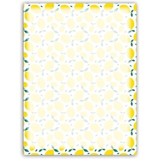 Stonehouse Collection - Lemon Stationery - 8.5 x 11-60 Citrus ...