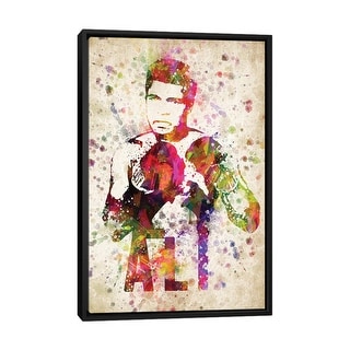 iCanvas "Muhammad Ali" by Aged Pixel Framed Canvas Print - Bed Bath ...