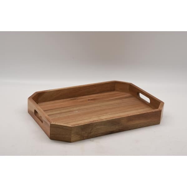 ACACIA WOOD Butler TRAY with handle - On Sale - Bed Bath & Beyond ...