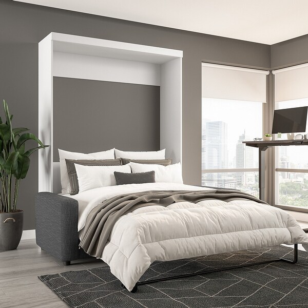 Pur Queen Murphy Bed with Sofa Wall Bed with Couch 78W by Bestar On Sale Bed Bath Beyond 28352392